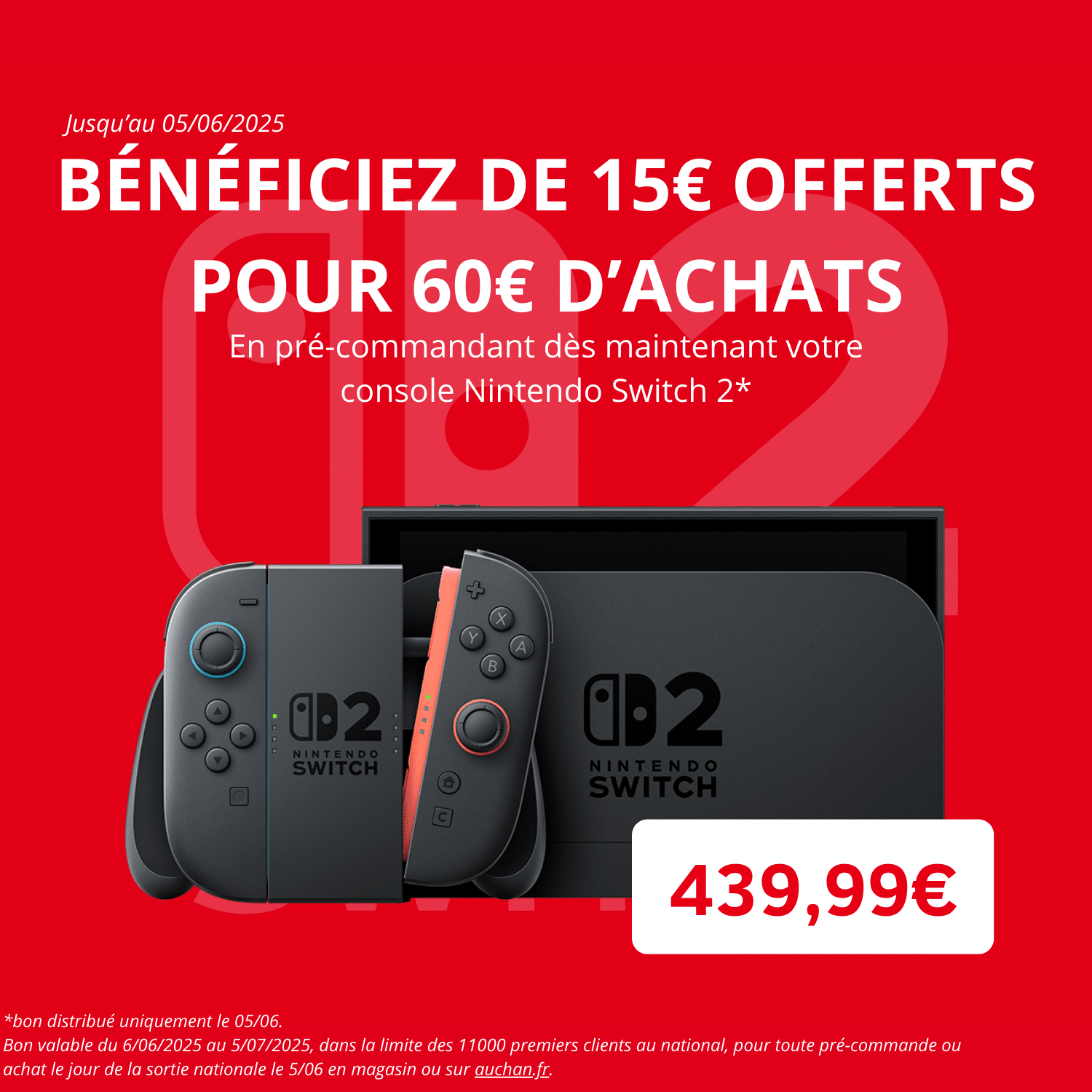 Précommandez la Nintendo Switch 2 chez Auchan et Recevez un Bon d'Achat ...